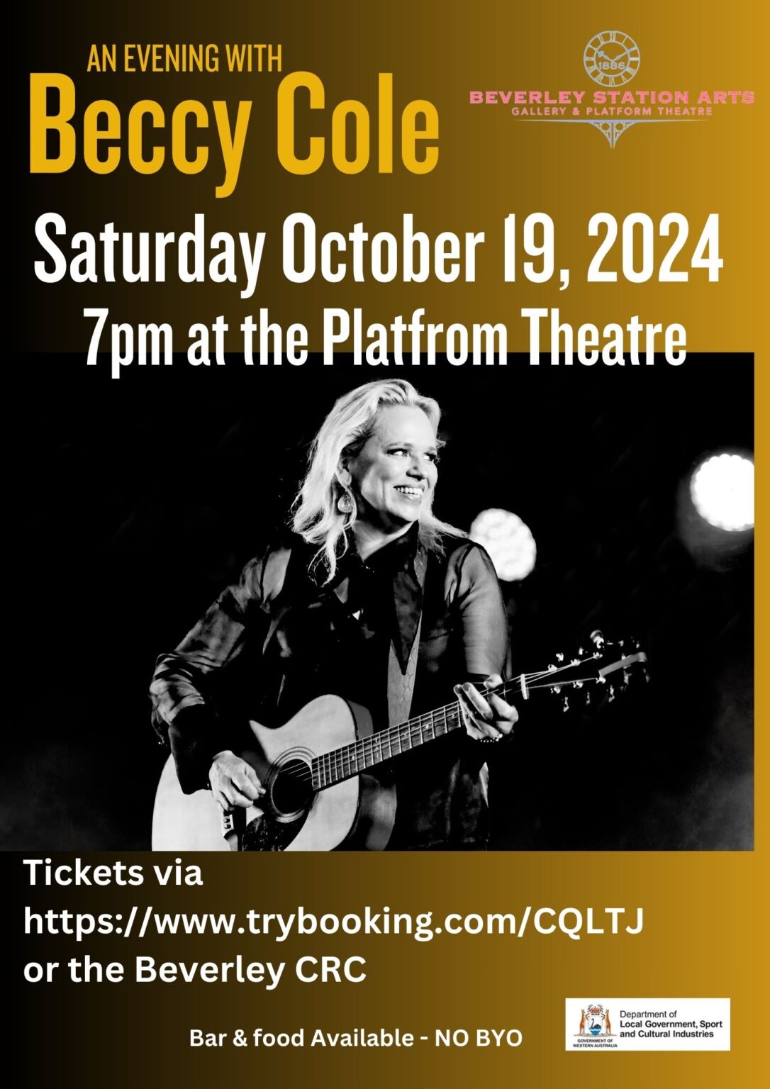 Beverley An evening with Beccy Cole - Central Wheatbelt Visitor Centre