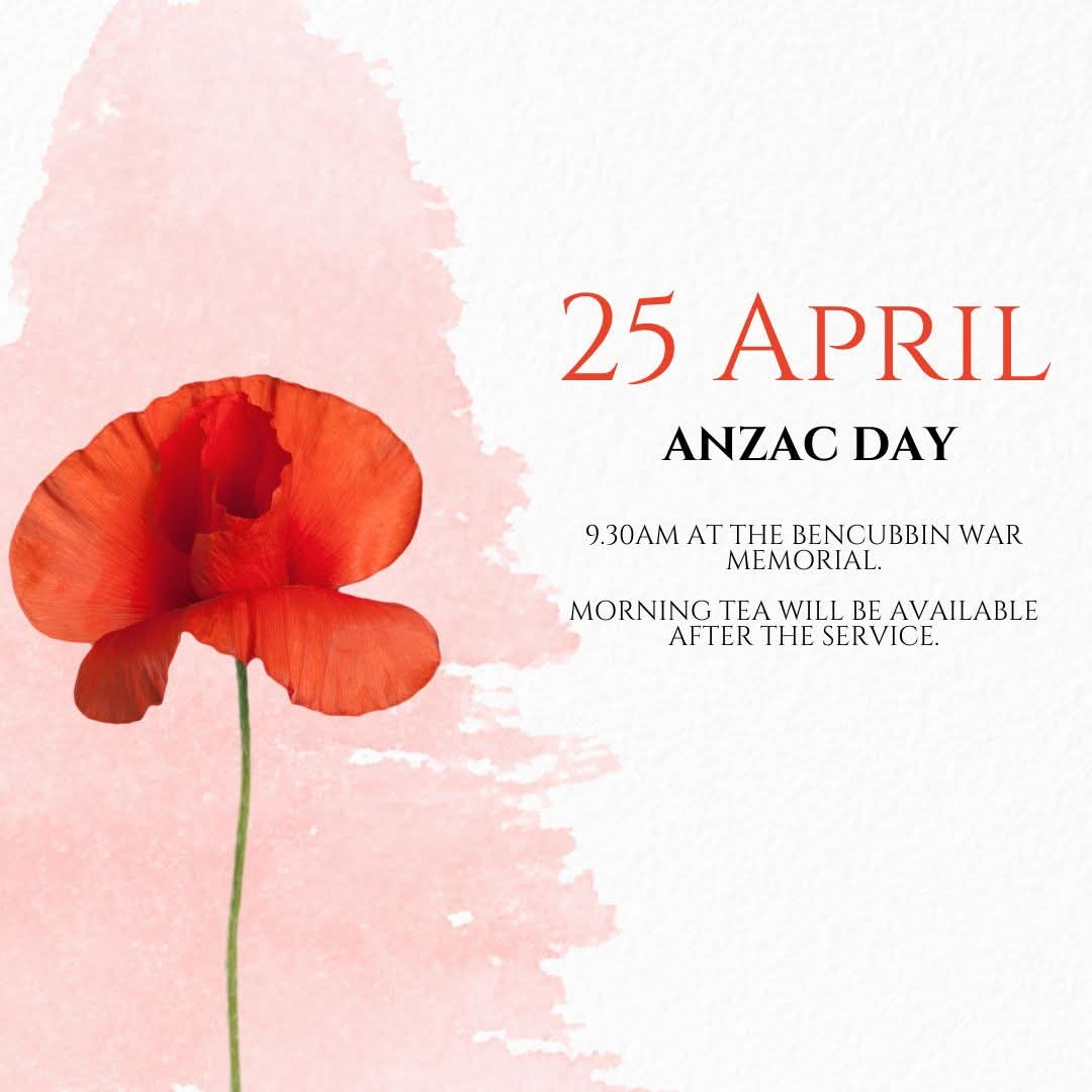 Bencubbin ANZAC Day Service | Central Wheatbelt Visitor Centre