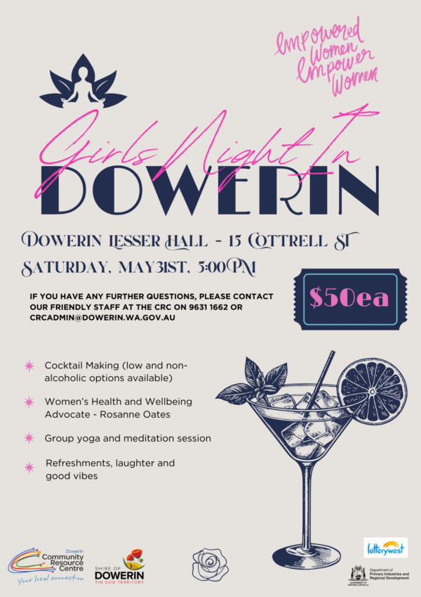 Dowerin Girls Night In | Central Wheatbelt Visitor Centre